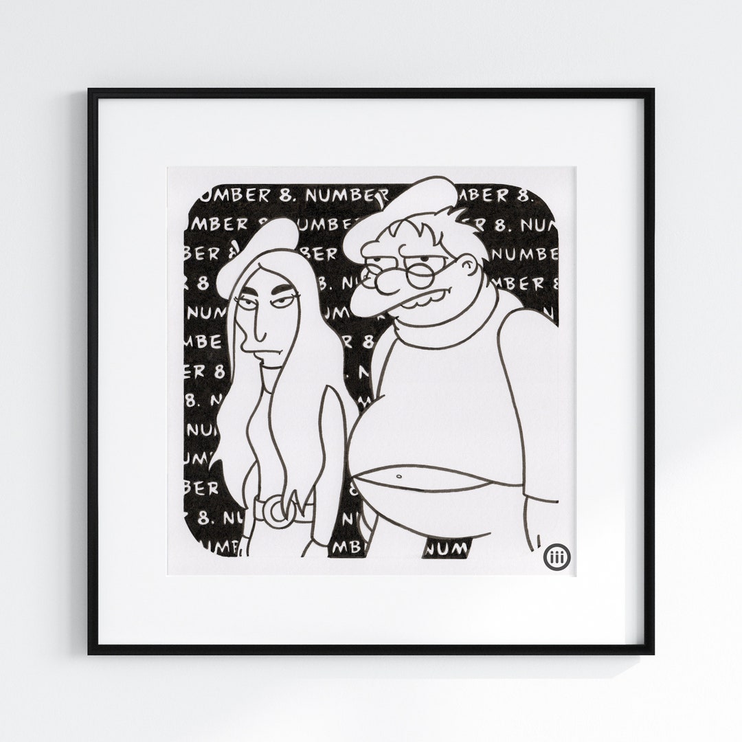 Barney Gumble Number 8 the B Sharps the Simpsons Fan Art Print by ...
