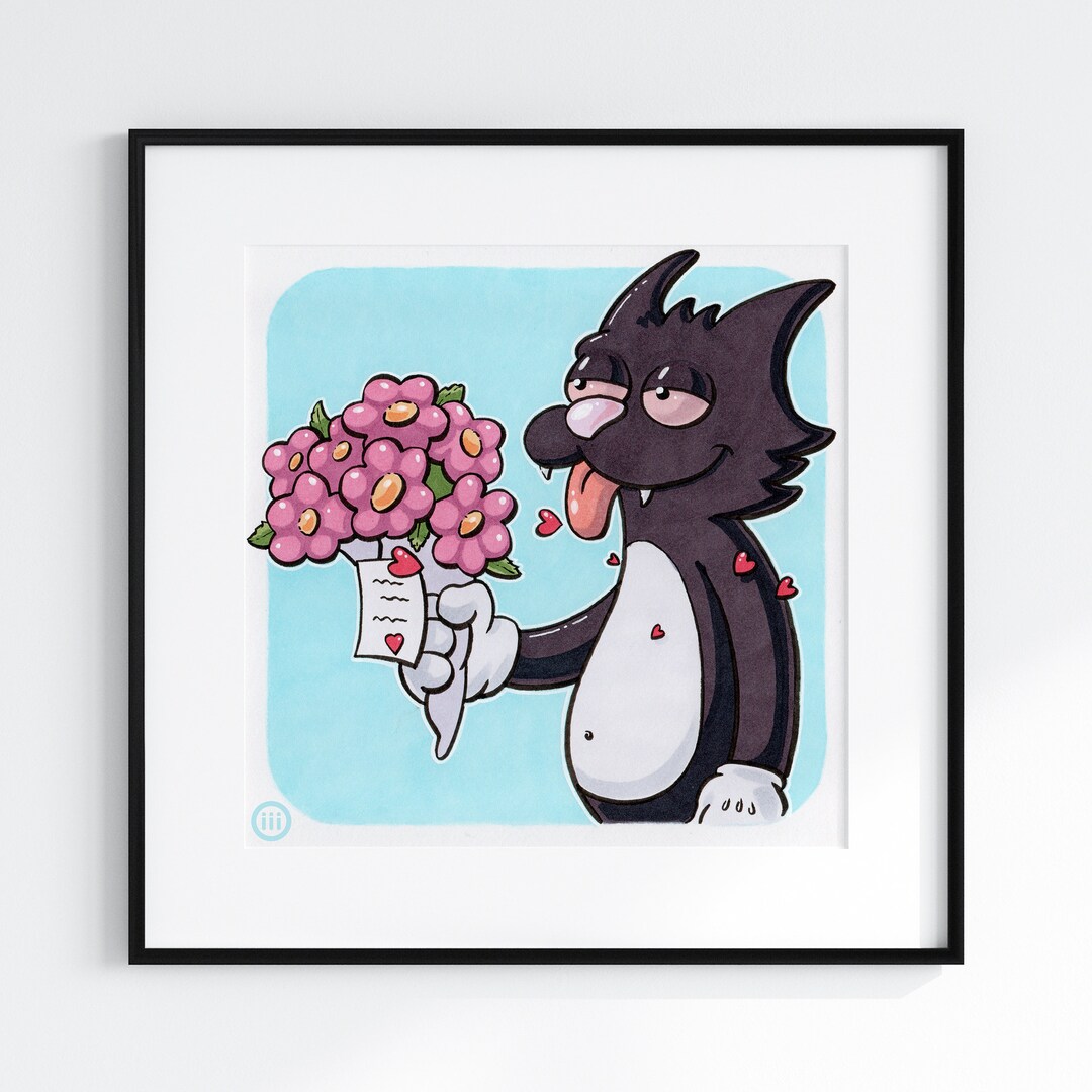 Scratchy the Simpsons Fan Art Print by @iiinky_ - Etsy