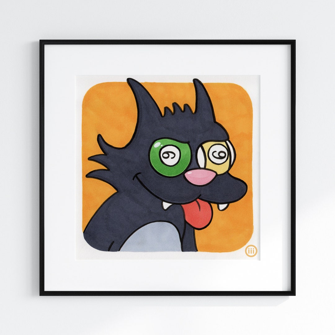 Scratchy From Itchy & Scratchy the Simpsons Fan Art Print by @iiinky ...