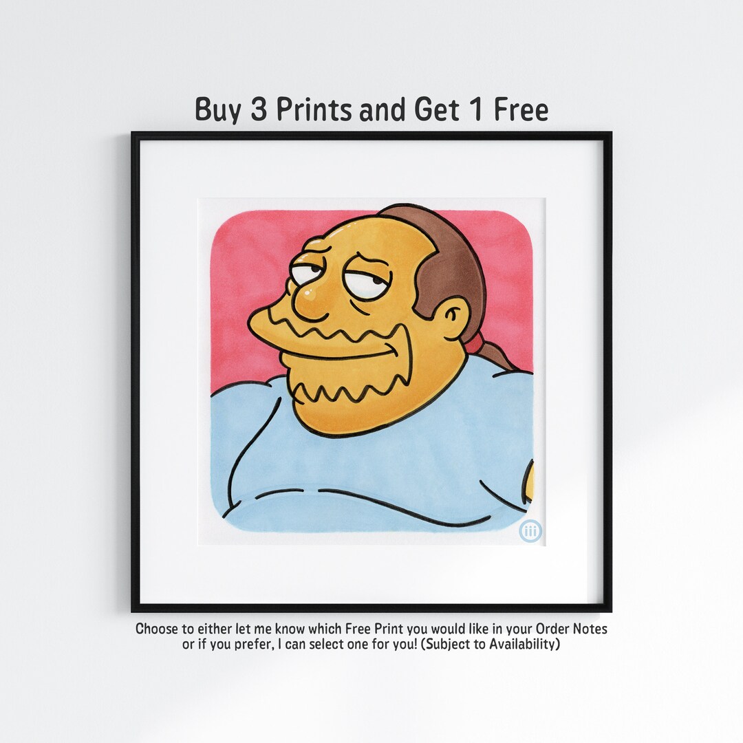 Comic Book Guy the Simpsons Fan Art Print by iiinky_ - Etsy