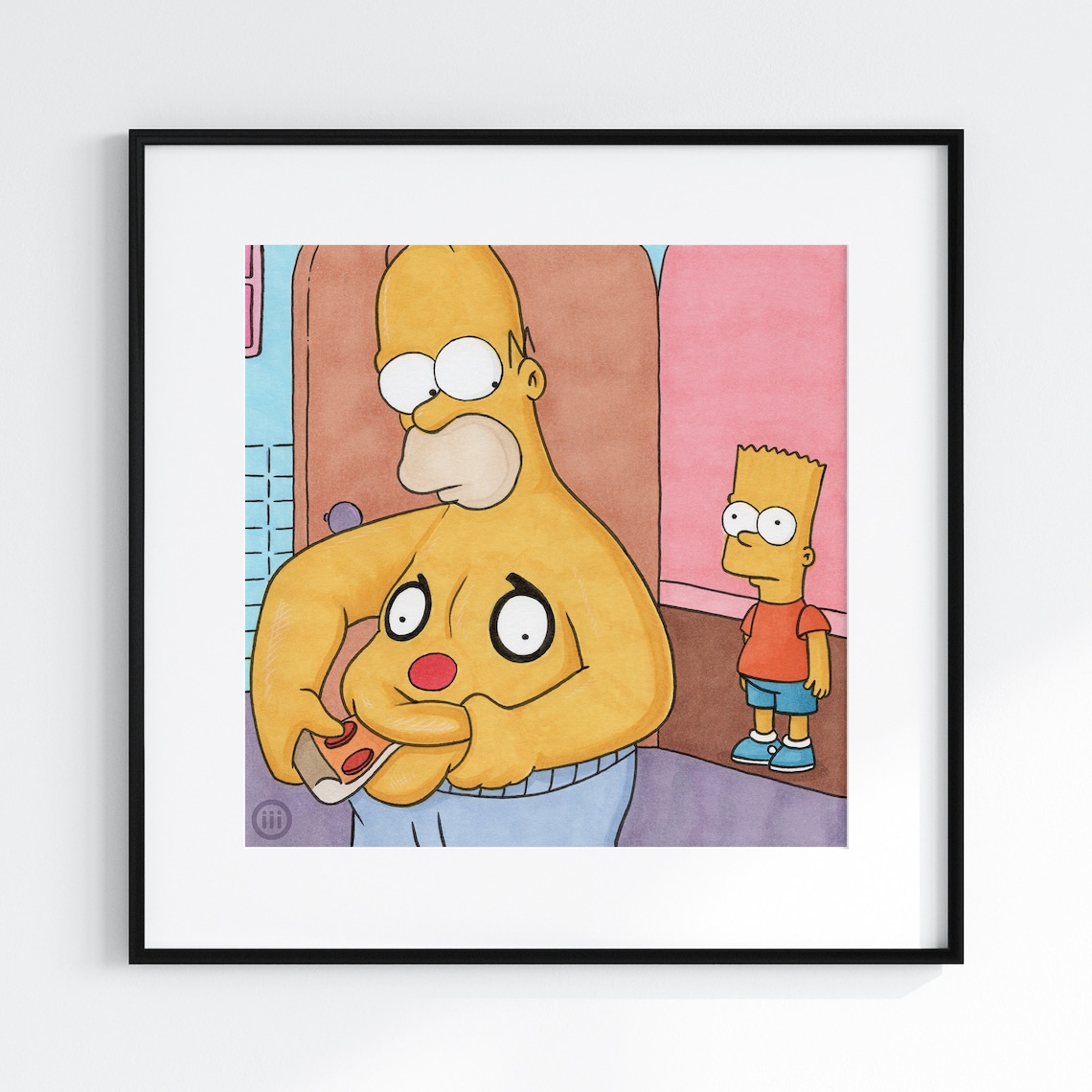 Hungry, Hungry Homer the Simpsons Fan Art Print by iiinky_ - Etsy