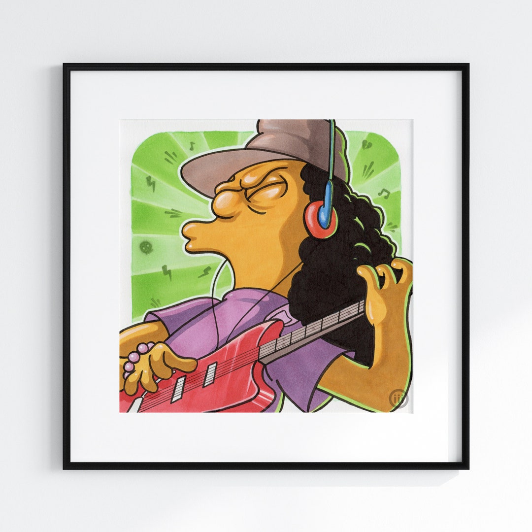 Otto Mann the Simpsons Fan Art Print by @iiinky_ - Etsy