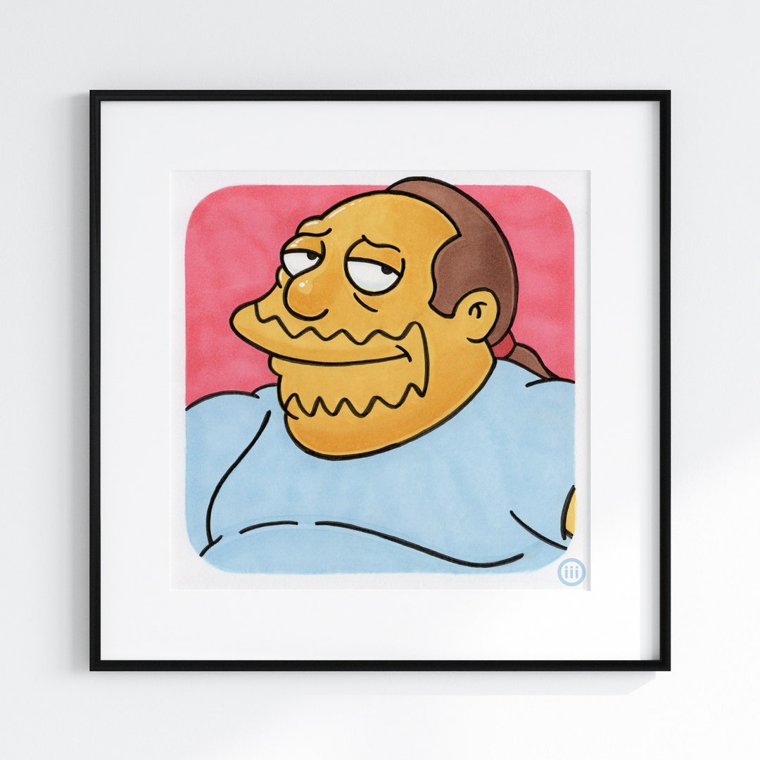 Comic Book Guy the Simpsons Fan Art Print by @iiinky_ - Etsy
