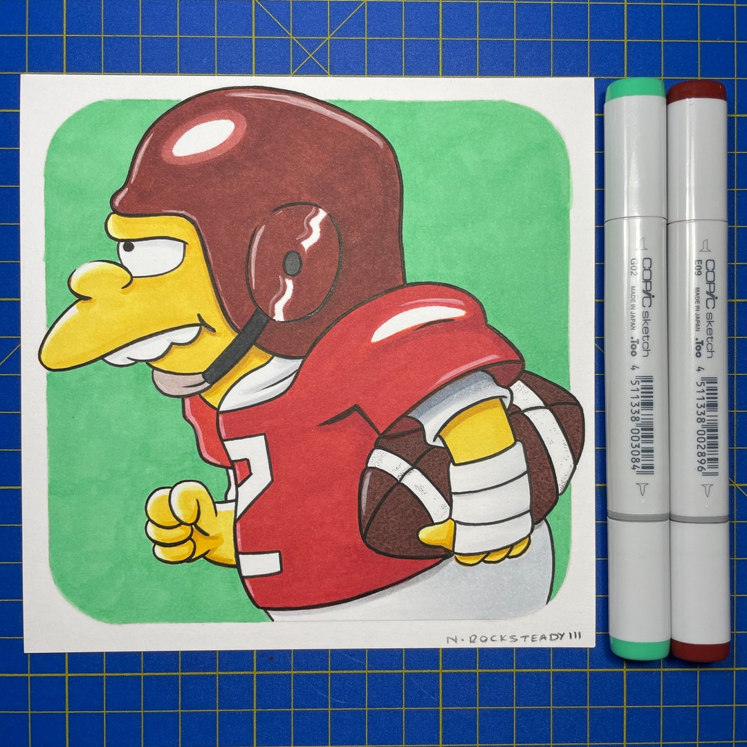 Nelson Muntz by iiinky_ ORIGINAL MARKER ART 1 of 1 the Simpsons Fan Art ...