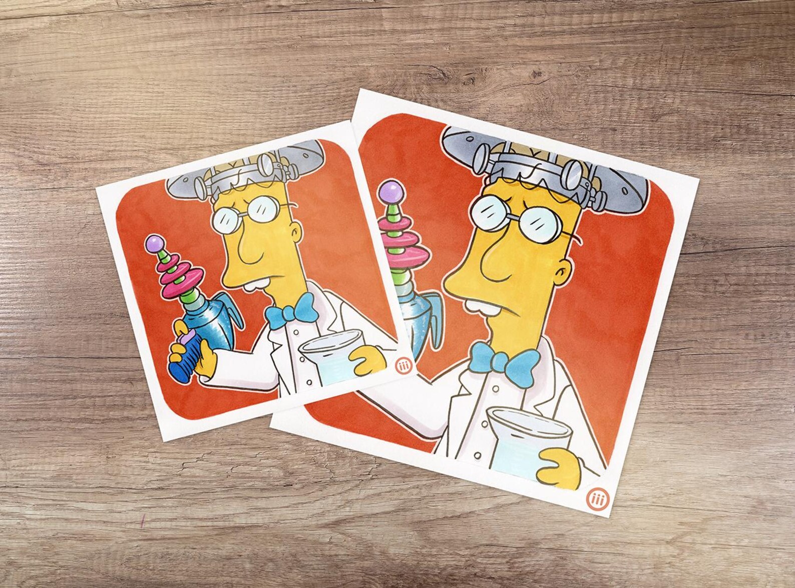 Professor Frink the Simpsons Fan Art Print - Etsy