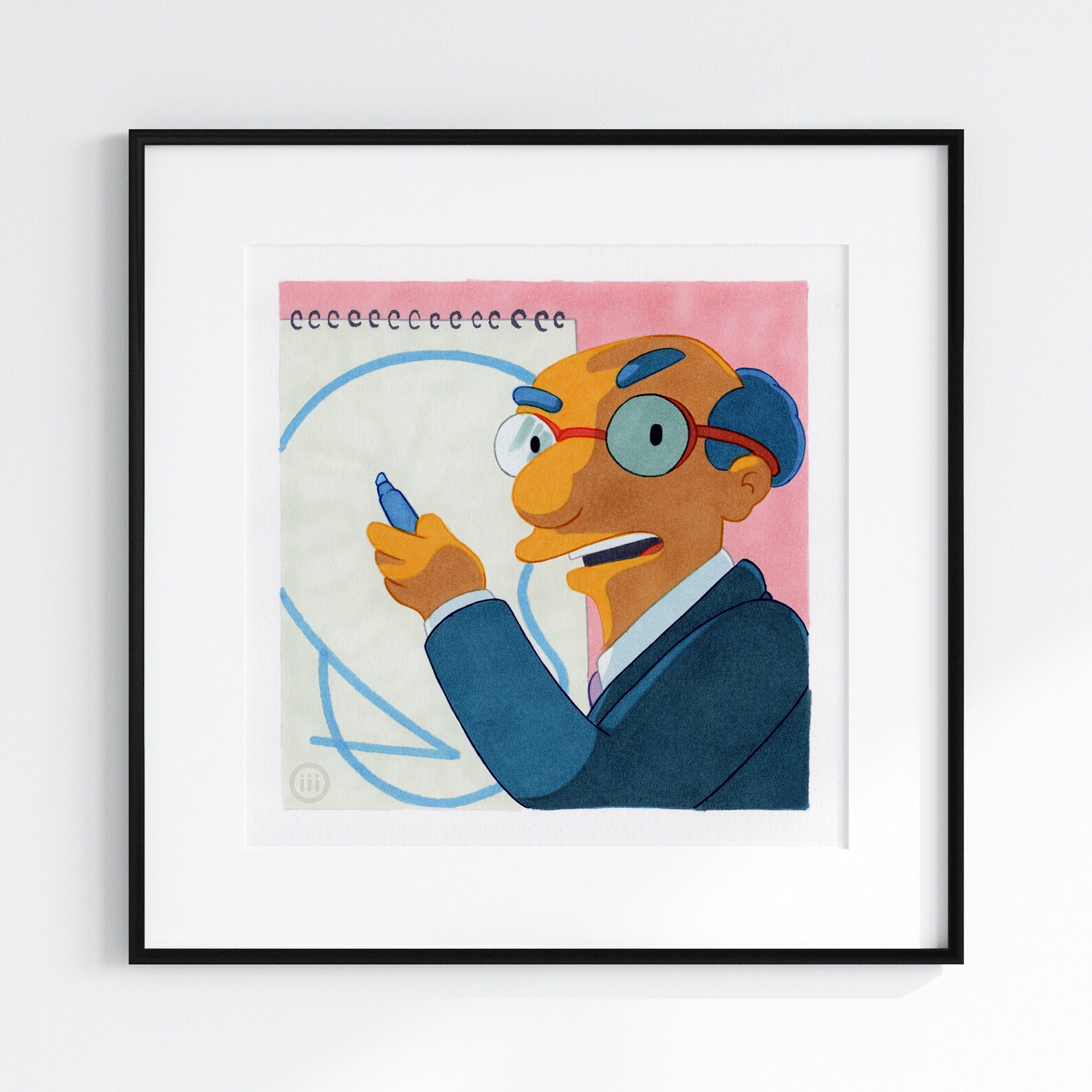 Kirk Van Houten Dignity the Simpsons Fan Art Print by iiinky_ - Etsy