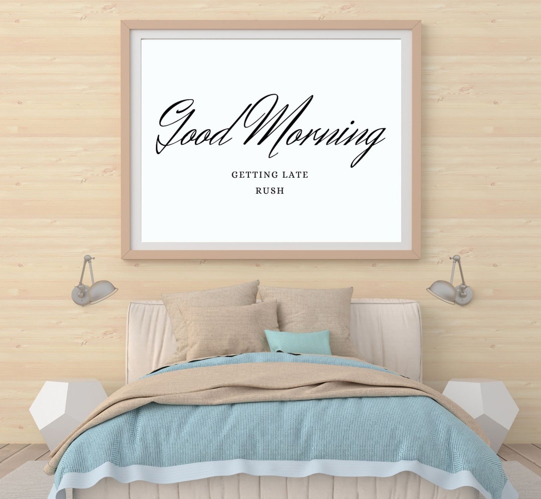 Good Morning, Wall Décor Painting Art of Bedroom Living Dinning Room ...