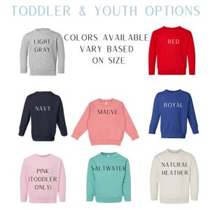Monogram Toddler Sweatshirt, Personalized Toddler Shirt, Custom Youth ...