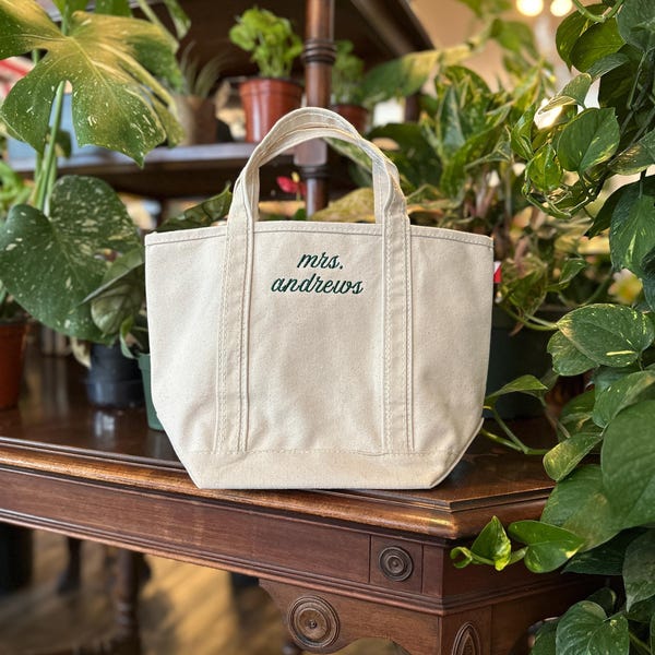Preppy Tote Bag - Etsy