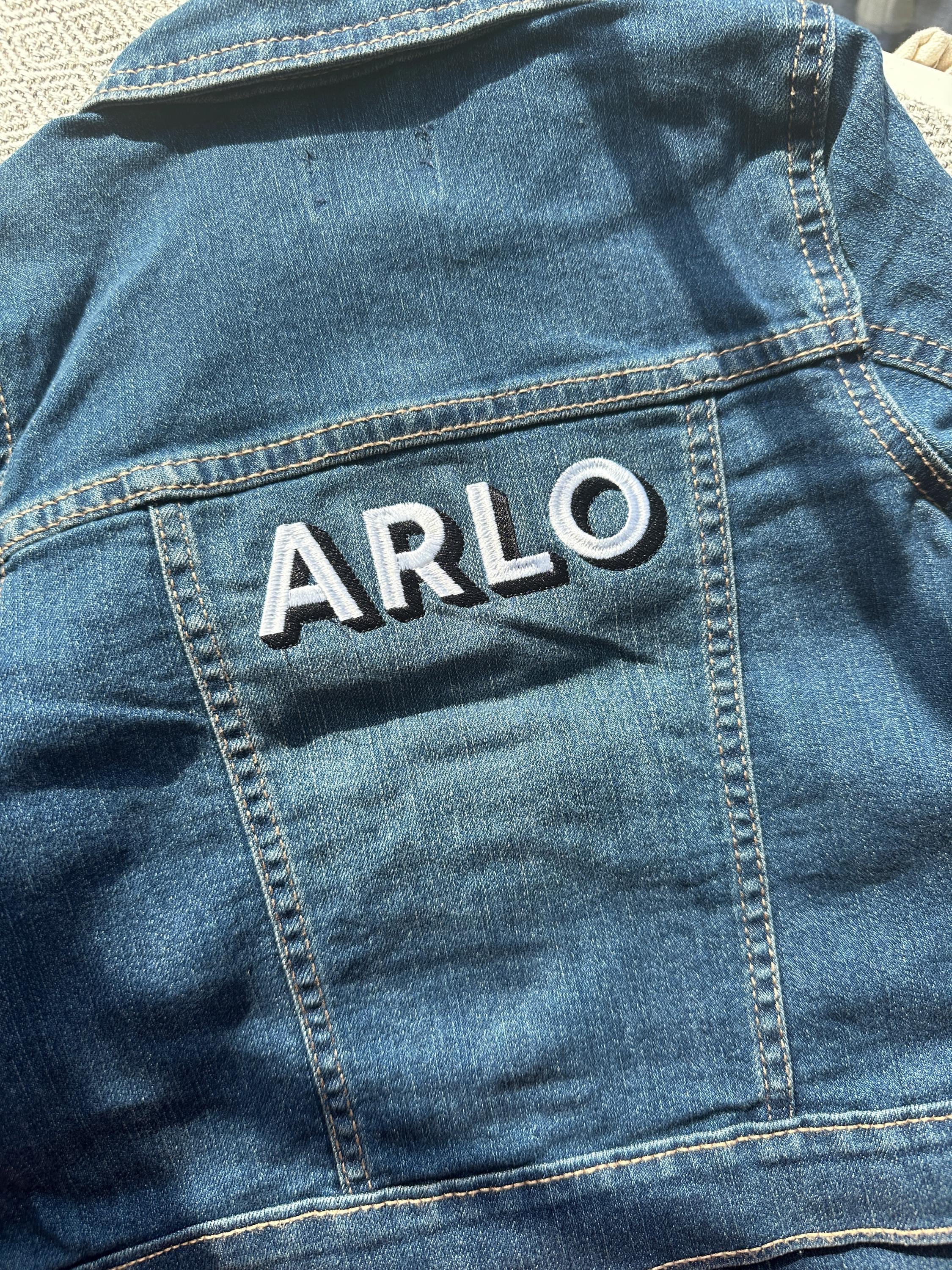 Toddler Jean Jacket With Personalized Embroidery, Toddler Name Jacket ...