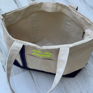 Personalized Canvas Tote, Ironic Boat Bag, Monogram Canvas Tote Bag ...