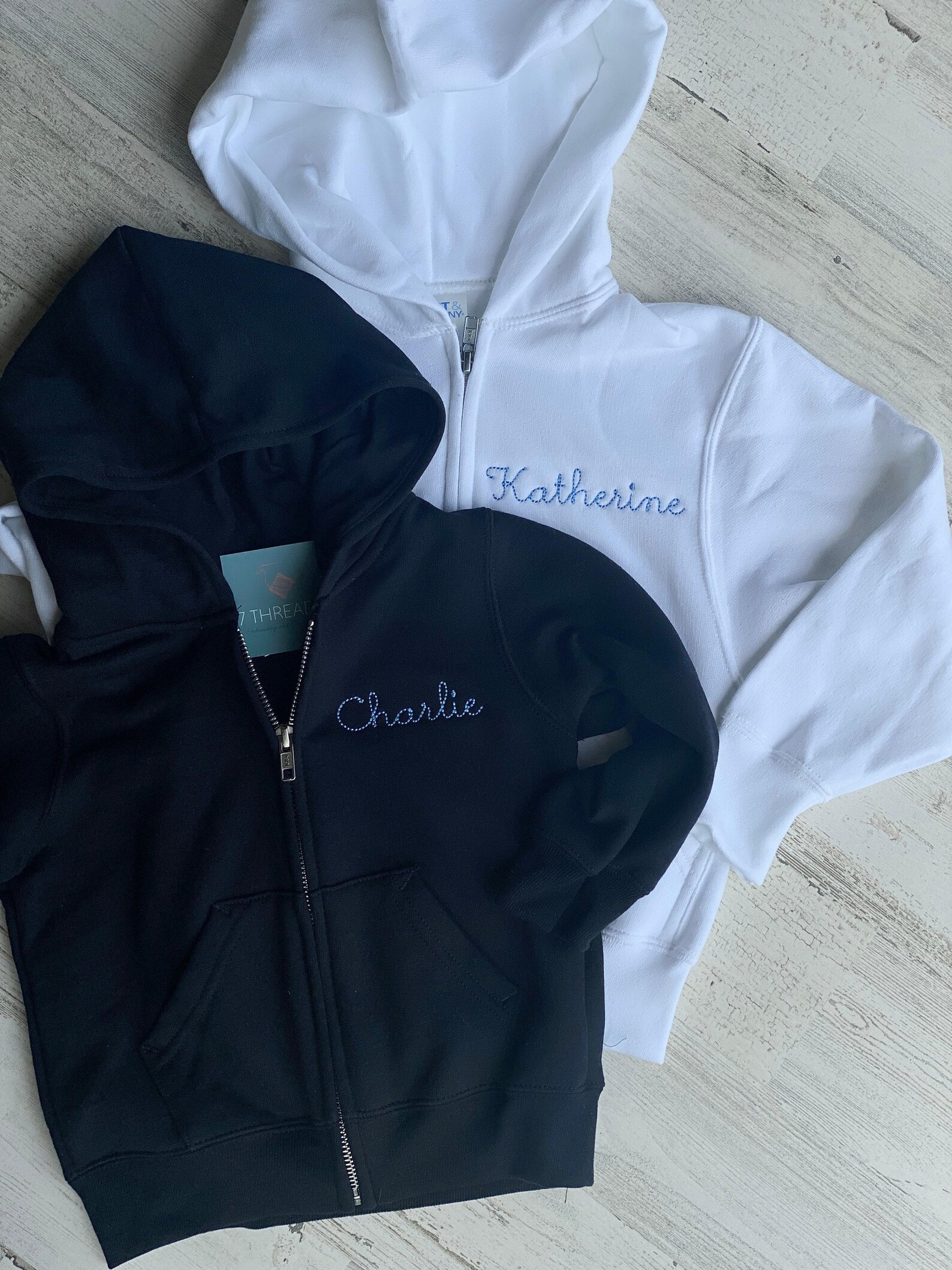 Custom Youth Zip Sweatshirt, Kids Zip up Hoodie, Embroidered Childrens ...