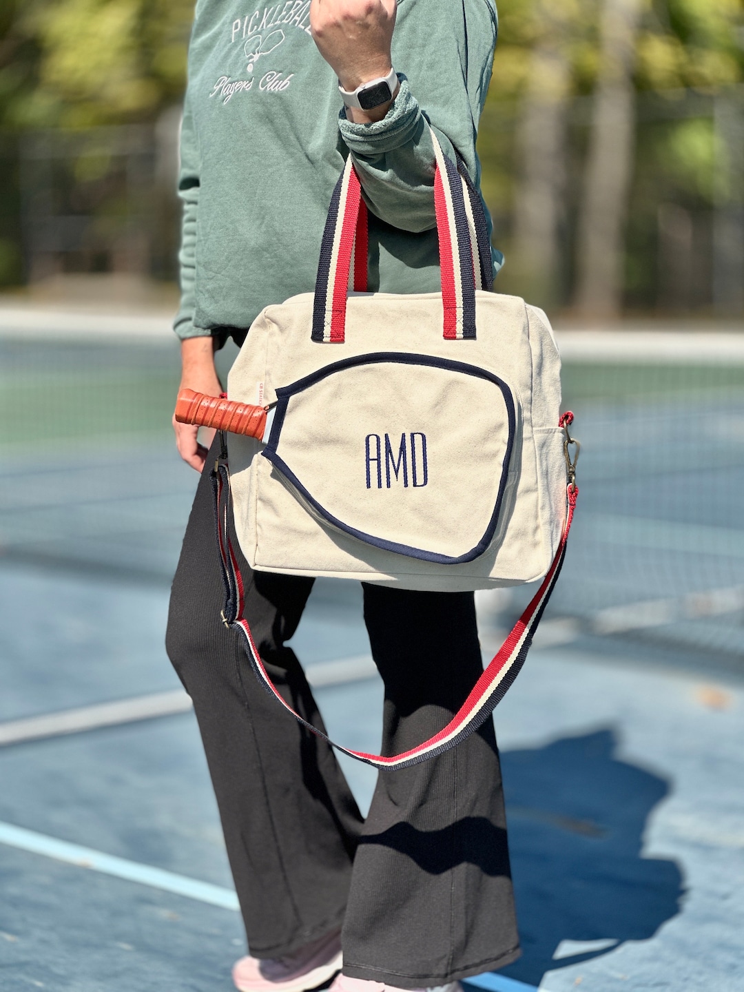 Personalized Pickleball Bag, Monogram Pickleball Tote Bag, Pickleball ...