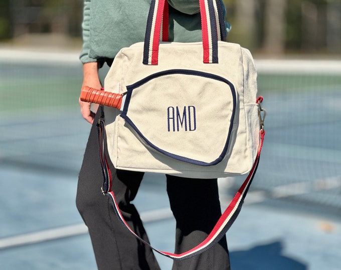 Personalized Pickleball Bag, Monogram Pickleball Tote Bag, Pickleball ...