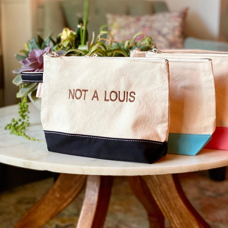 Custom Neutral Makeup Bag - Etsy