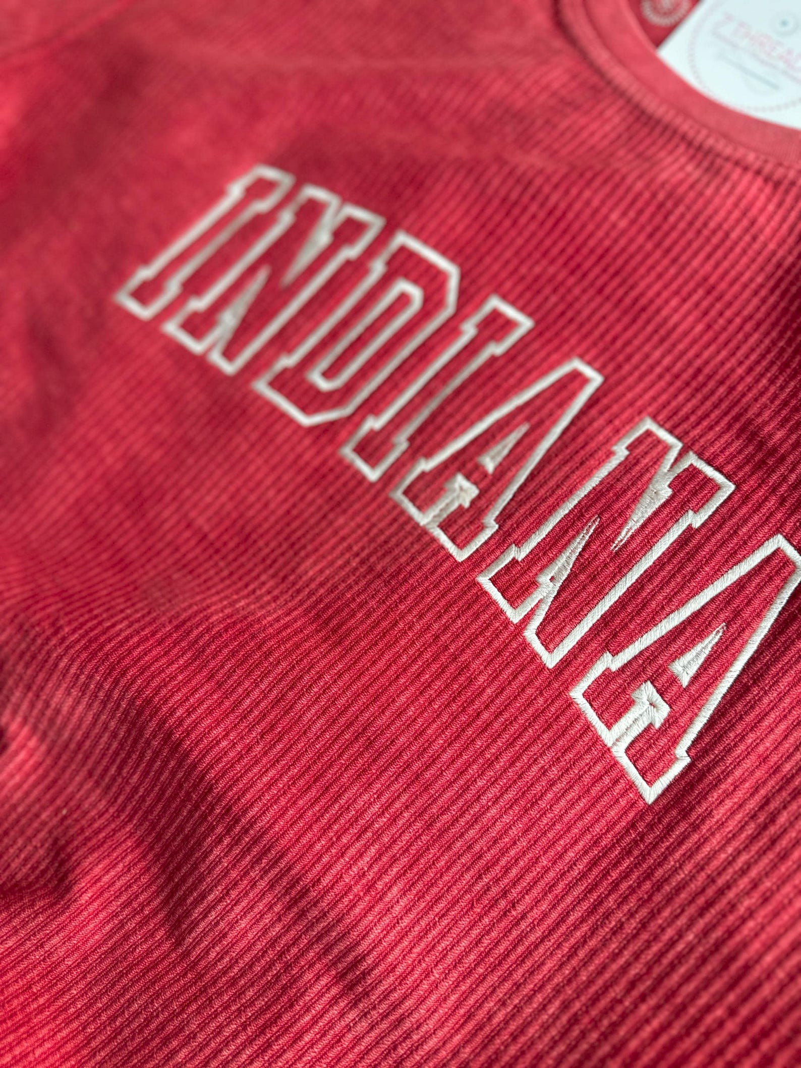 Comfy Corded Crew With Varsity Stitch Lettering, Graduation Gift for ...