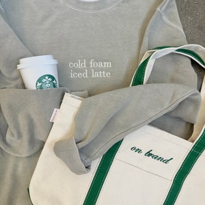 Personalized Ironic Tote, Monogram Embroidered Boat Bag, Custom Tote ...