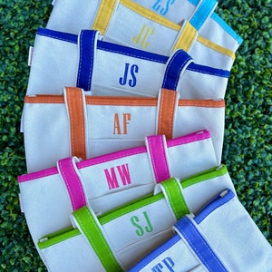 Mini Tote Bag, Small Monogram Canvas Bag for Kids Toys, Ironic Boat Bag ...