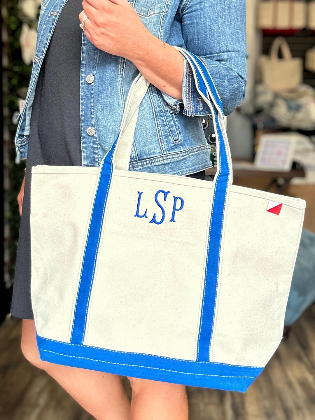 Open Top Canvas Tote With Inside Pockets, Ironic Boat Bag, Perfect ...