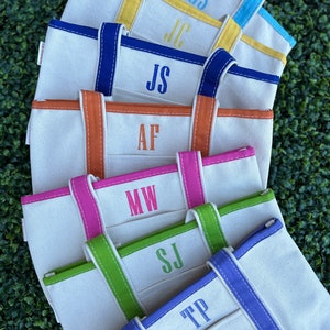 Mini Canvas Tote, Small Custom Bag, Bridal Party Gift, Monogram Canvas ...