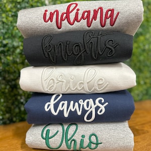 Custom Puff 3D Embroidery Sweatshirt, Personalized Crewneck ...