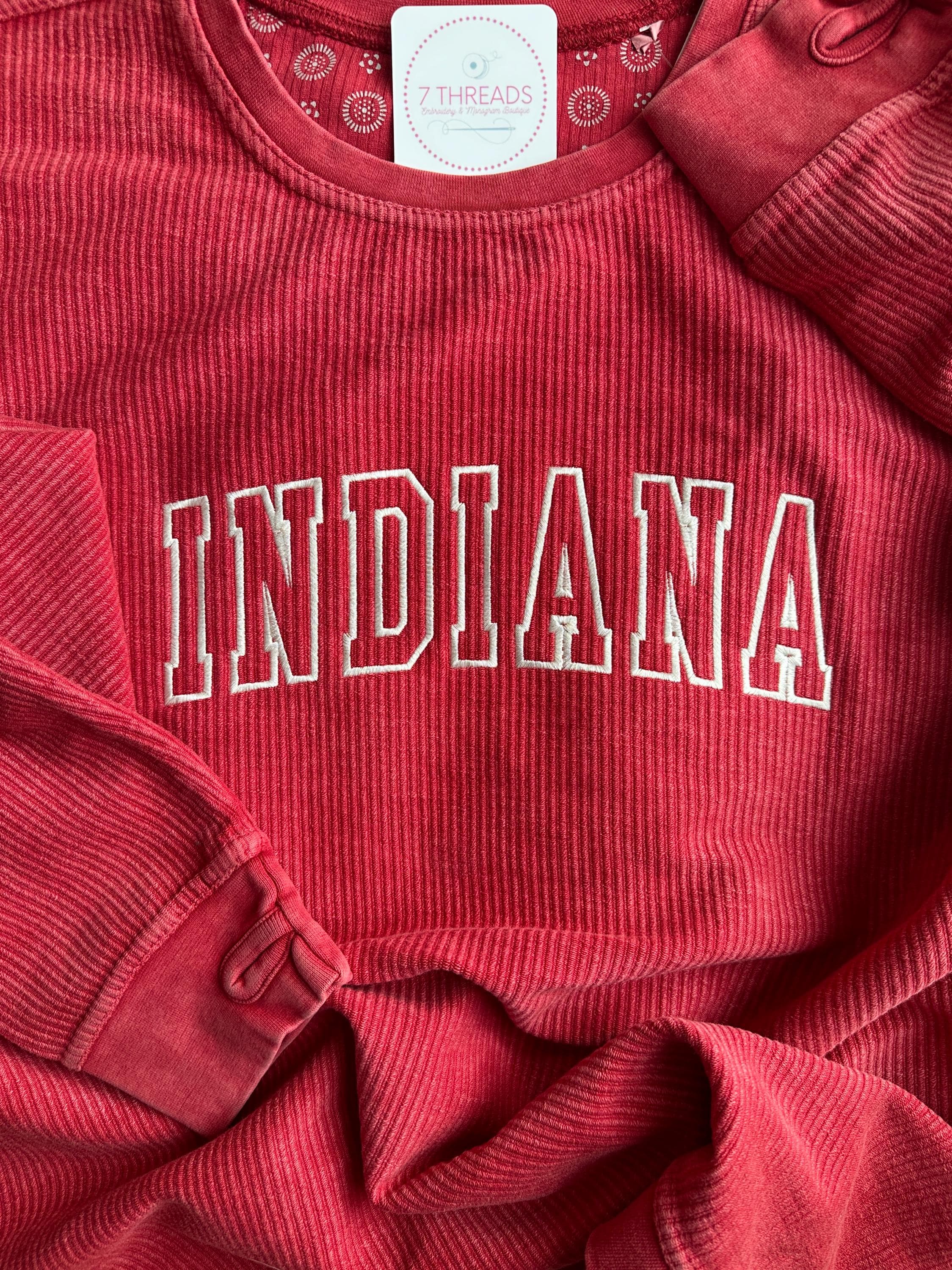 Comfy Corded Crew With Varsity Stitch Lettering, Graduation Gift for ...