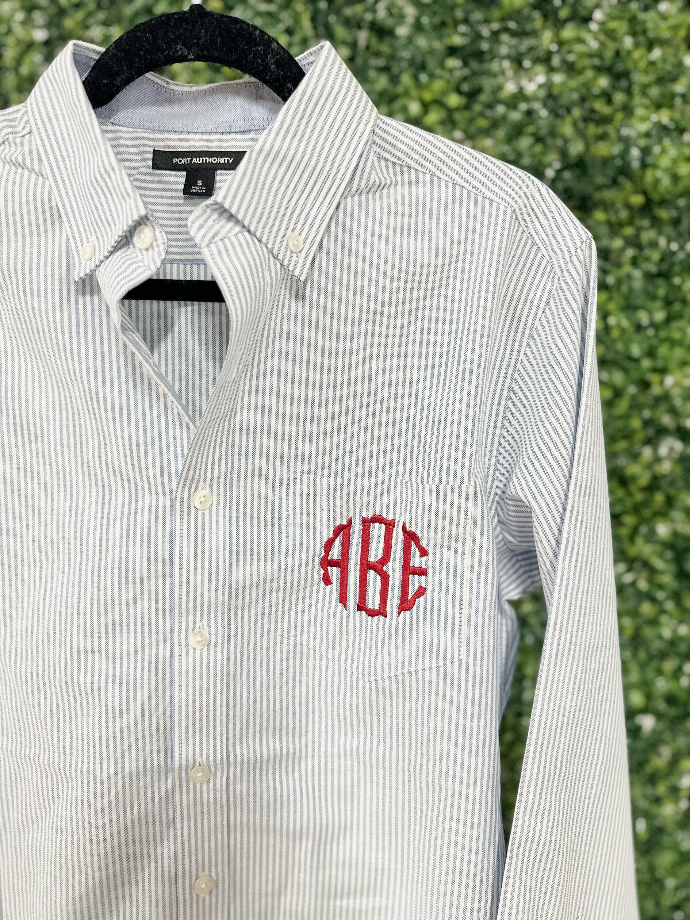 Oversized Button Down for Bridal Party, Embroidered Wedding Party ...