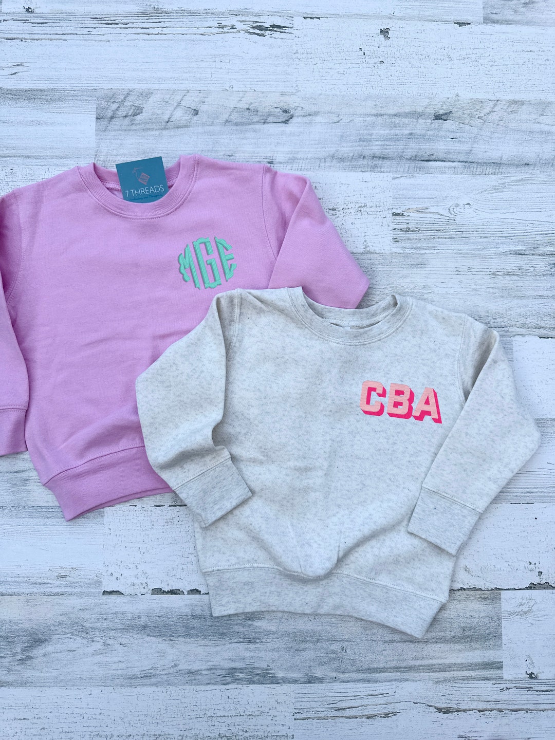 Monogram Toddler Sweatshirt, Personalized Toddler Shirt, Custom Youth ...
