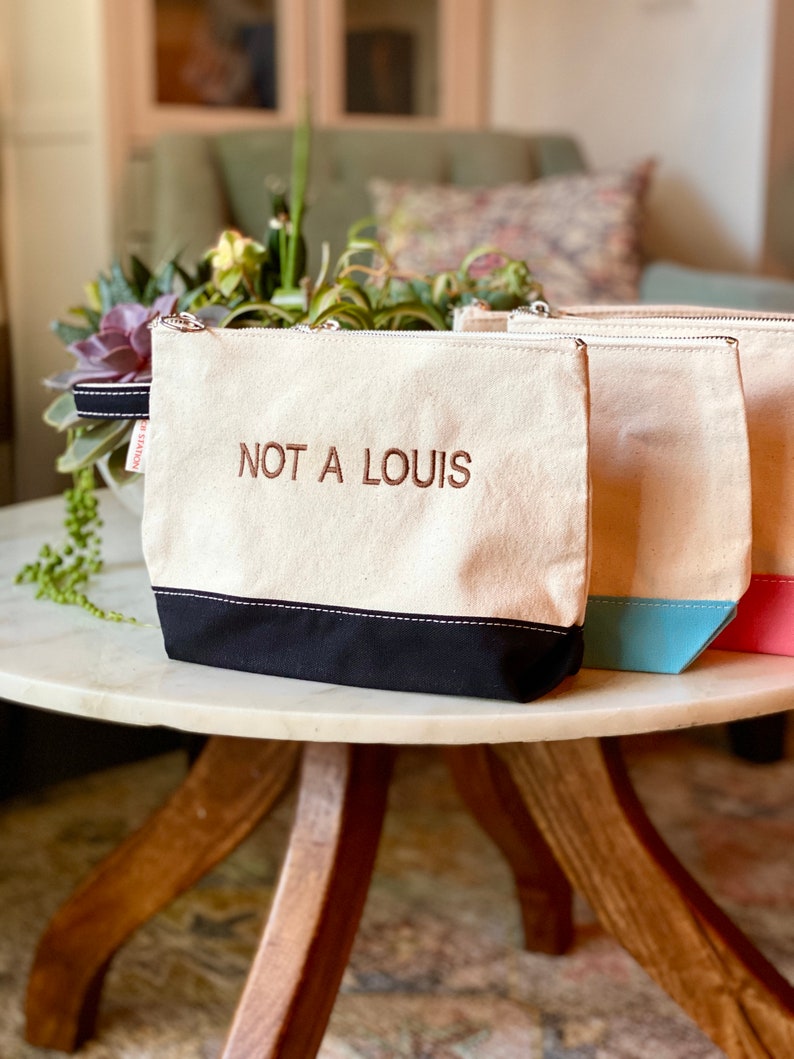 Personalized Makeup Bag Ironic Boat Tote Pouch Monogram - Etsy