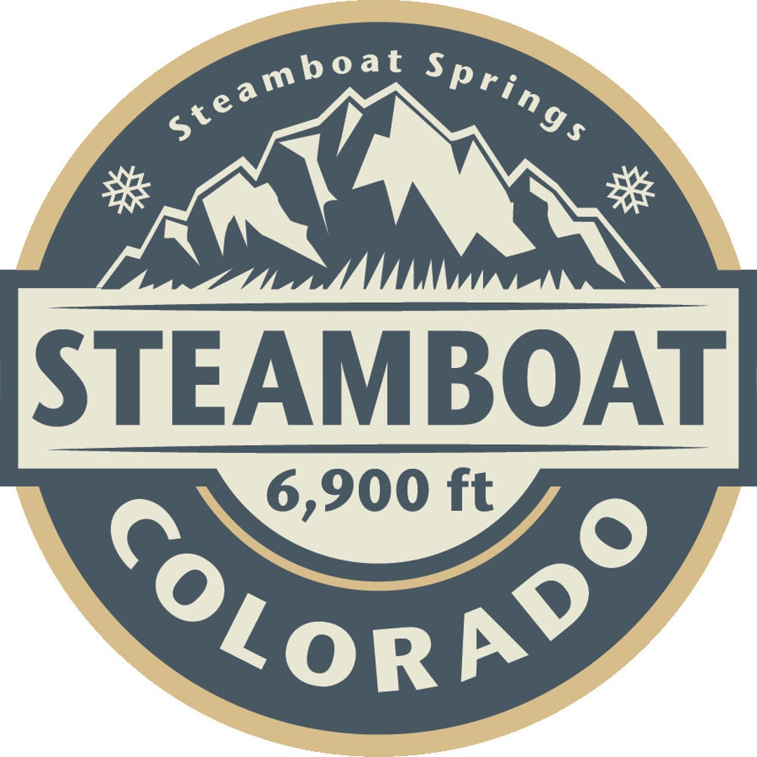 Steamboat Skiing Decal - Etsy