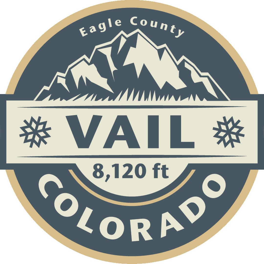 Vail CO. Ski Decal - Etsy