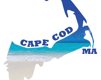 Cape Cod Car Decal | Etsy