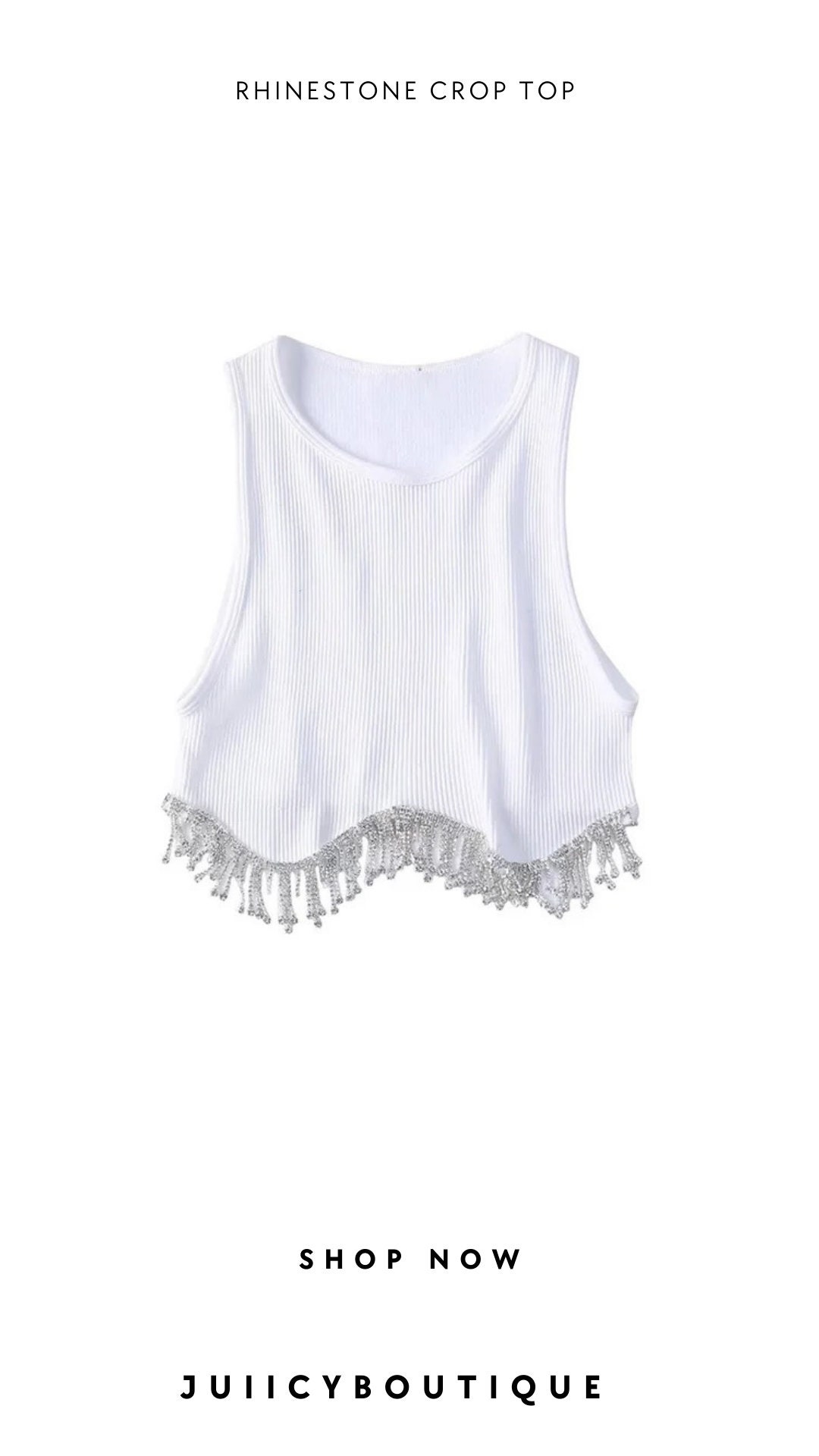 Rhinestone Crop Top Zaras Inspired - Etsy