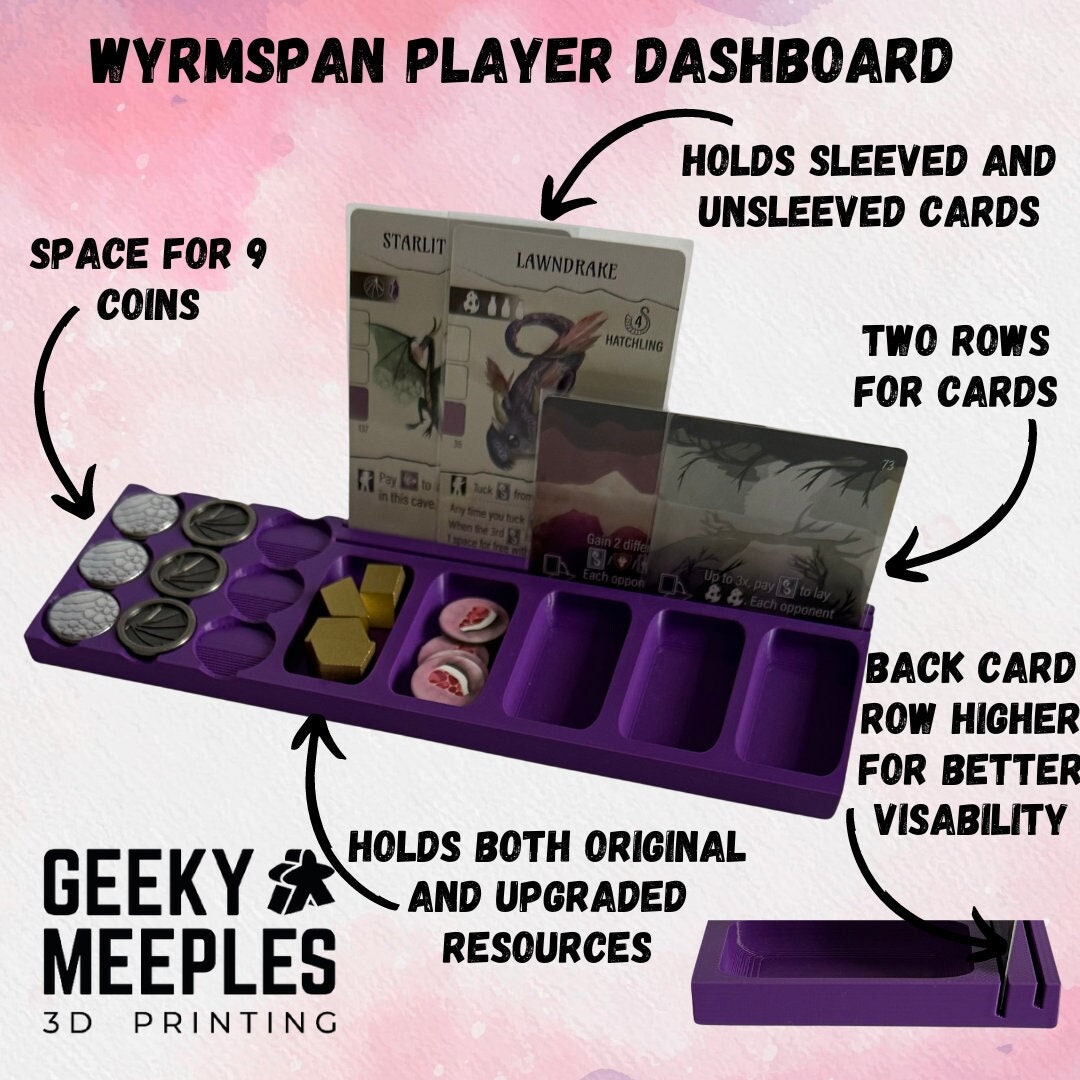 3D Printed Wyrmspan Player Dashboard - Accessory Only Game Not Included ...