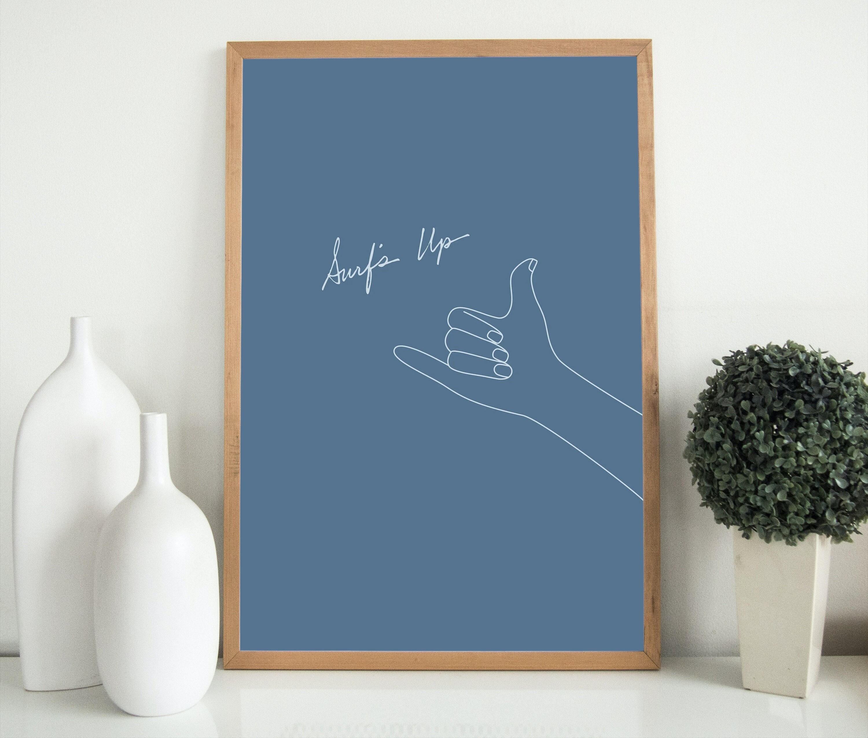 Surfs up Print, Surf Print, Beach Wall Art, Surfer Boy Wall Decor ...