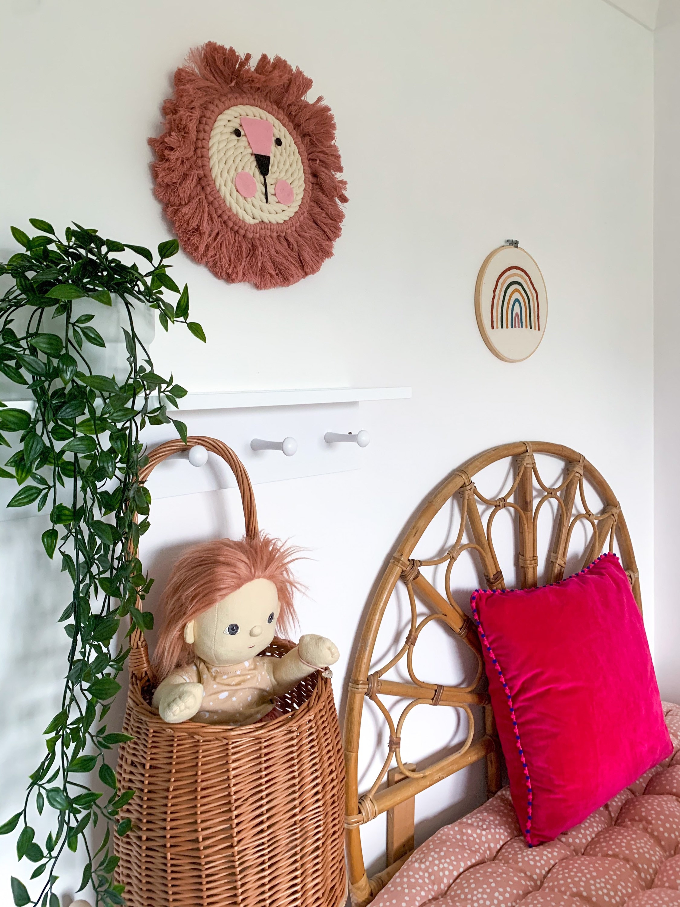 Blush Lion Head Wall Hanging Lion Decor Safari Decor | Etsy