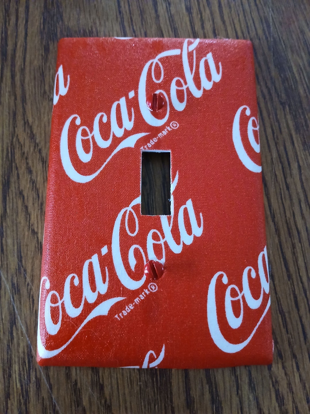 Decorative Coca Cola 1-single Switch Plate Cover With Screws - Etsy