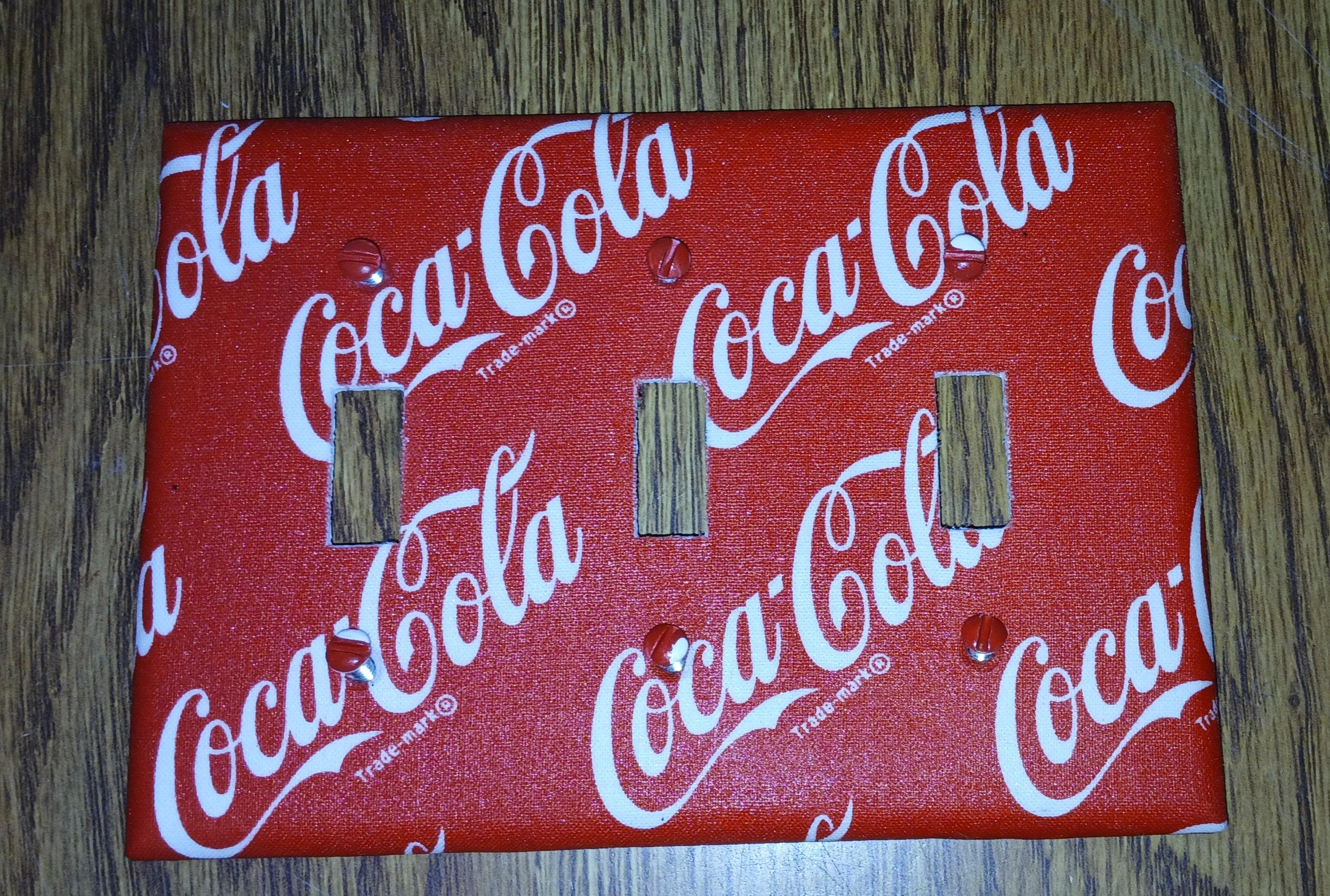 Decorative Coca Cola Triple Switch Face Plate With Screws - Etsy