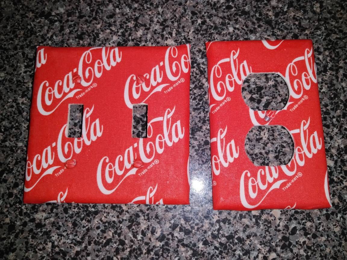 Decorative Coca Cola Double Switch Face Plates and Outlet Cover With ...