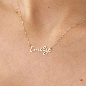 Personalized Gold Name Necklace for Women, Custom Name Jewelry ...