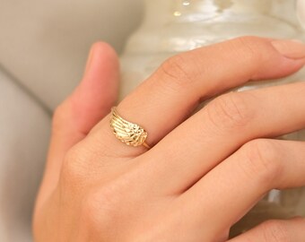 Angel Wings Ring - Etsy