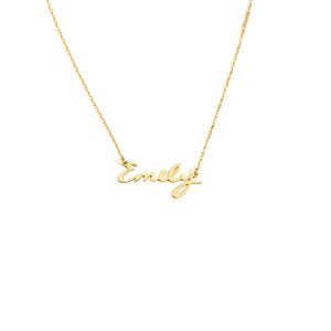 Personalized Gold Name Necklace for Women, Custom Name Jewelry ...