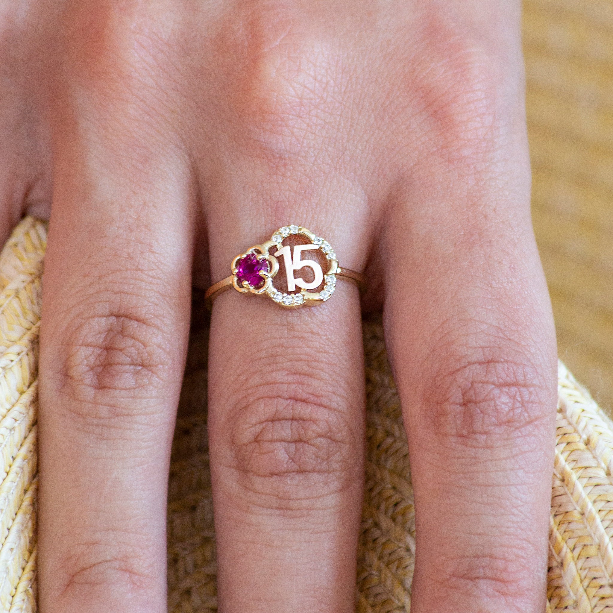 Silver Quinceanera Rings