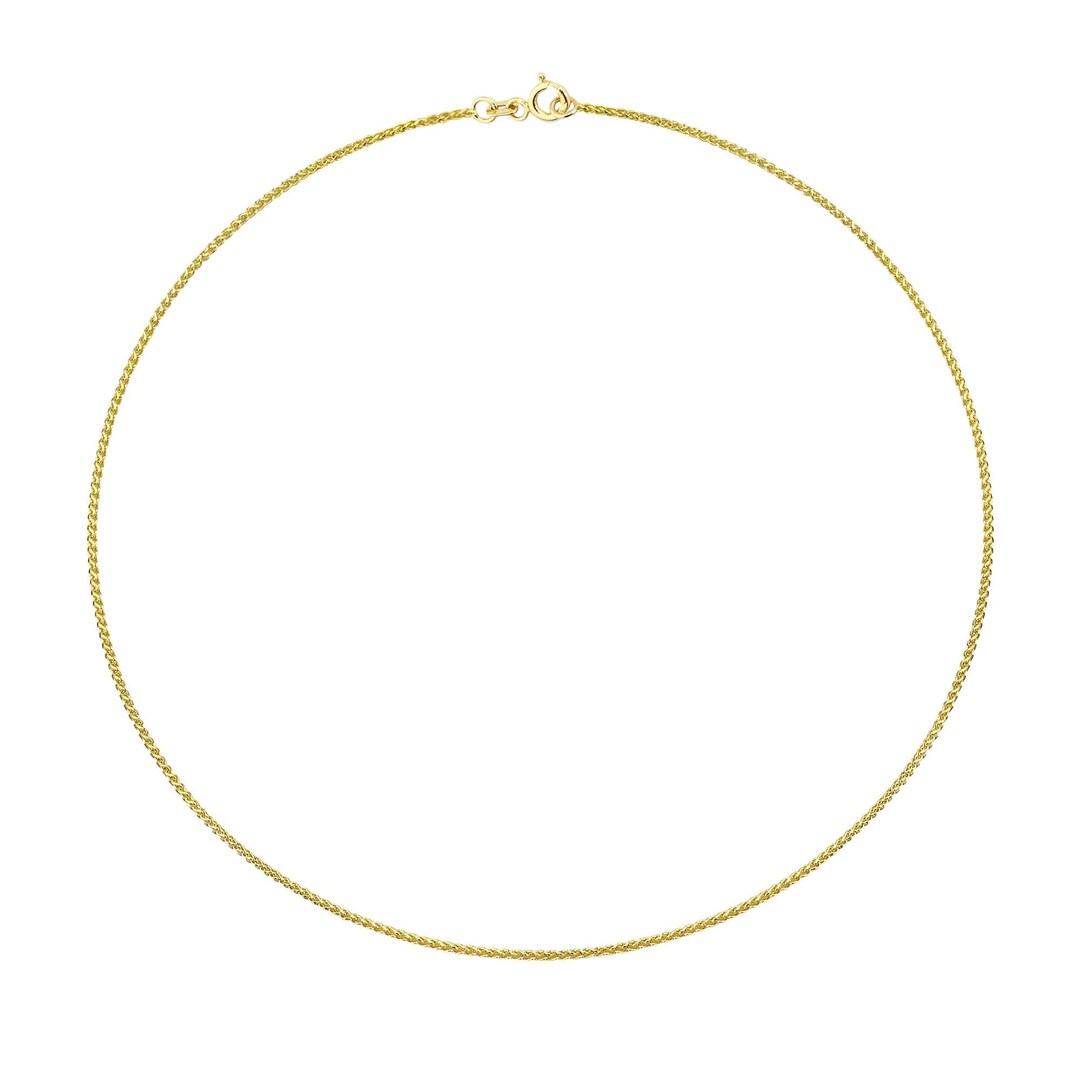 14K Gold Palm Chain Necklace for Women, Stylish Franco Chain for Him ...