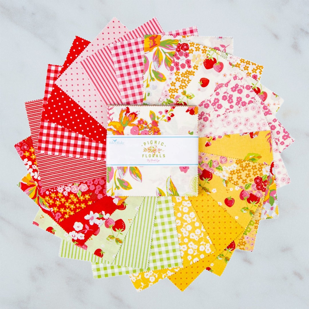 Fat Quarter Bundle of Picnic Florals by My Minds Eye for Riley Blake - Etsy