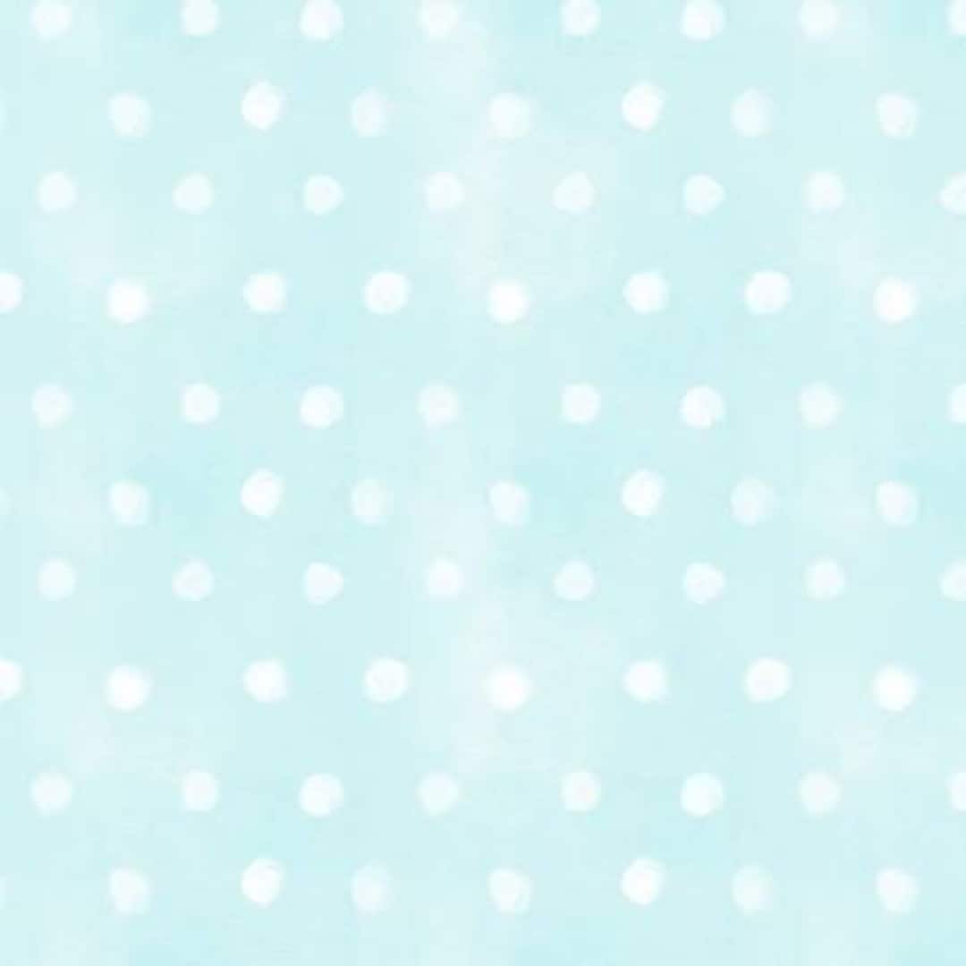 Spring Has Sprung Digitally Printed Dots Light Sky by Heatherlee Chan ...