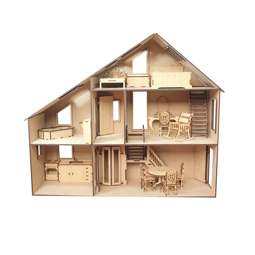 Two-story Dollhouse - Etsy