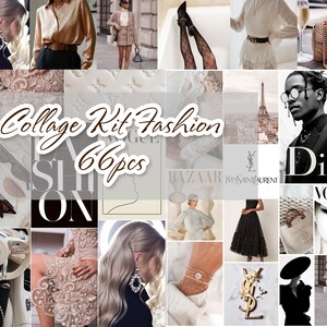 Collage kit fashion Wall collage kit Vogue collage kit Tezza | Etsy