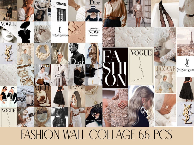 Collage Kit Fashion Wall Collage Kit Tezza Collage Kit DIGITAL | Etsy