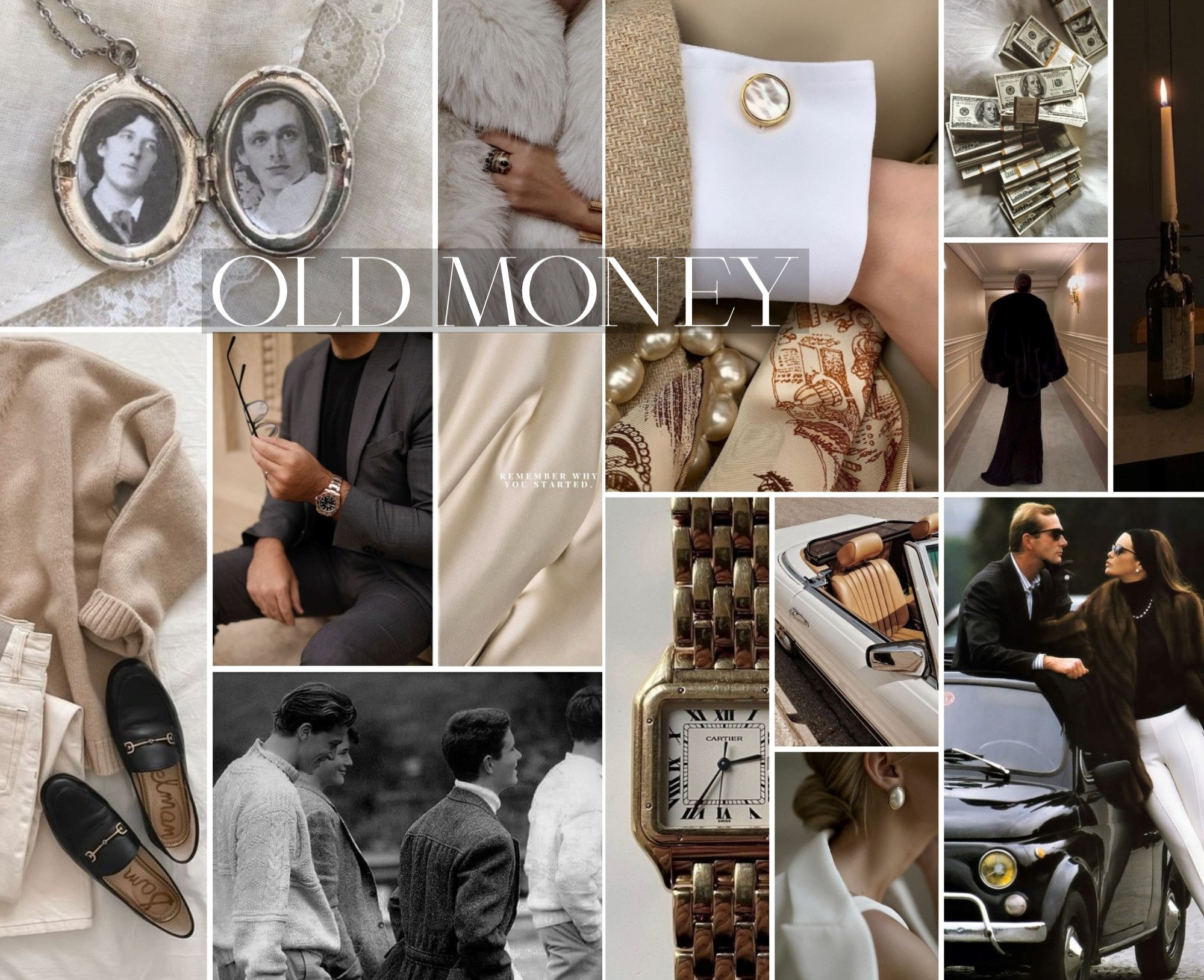 Old Money Aesthetic Tezza Collage Kit Pinterest Room Decor - Etsy UK